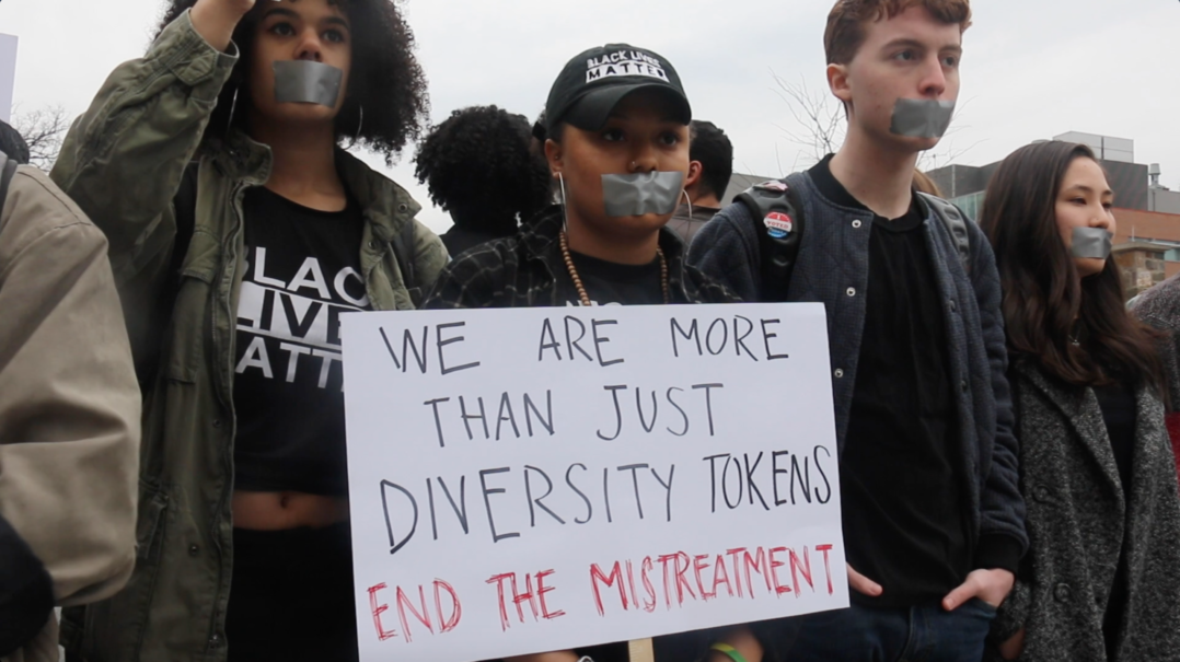 Student-organized protest shuts down Packer Ave - The Brown and White