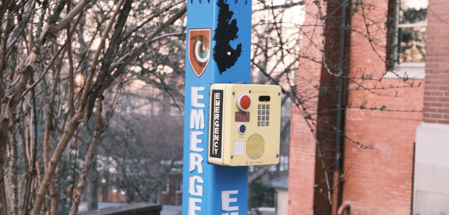 Blue light towers updated across campus - The Brown and White